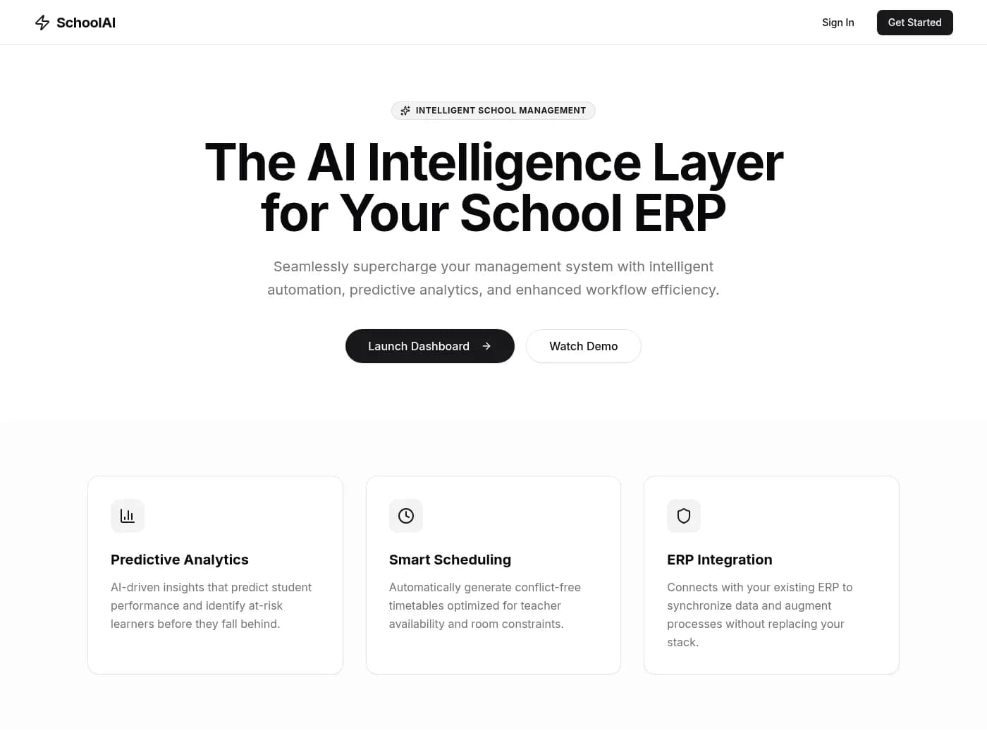SchoolAI ERP Layer