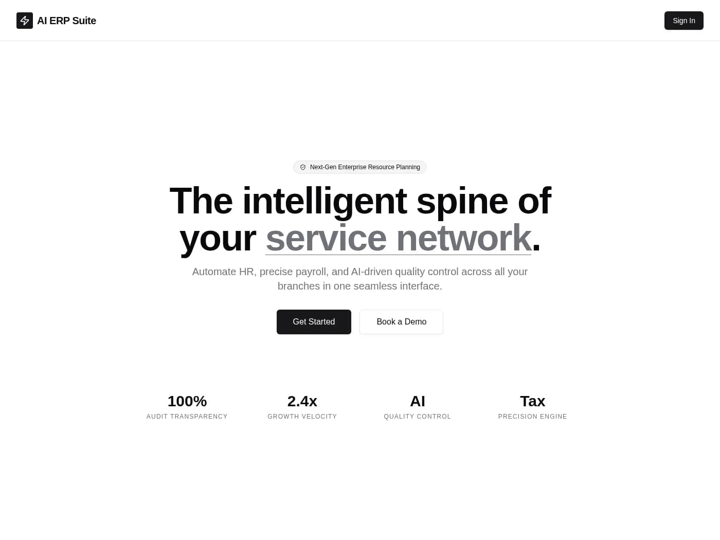 AI ERP Suite