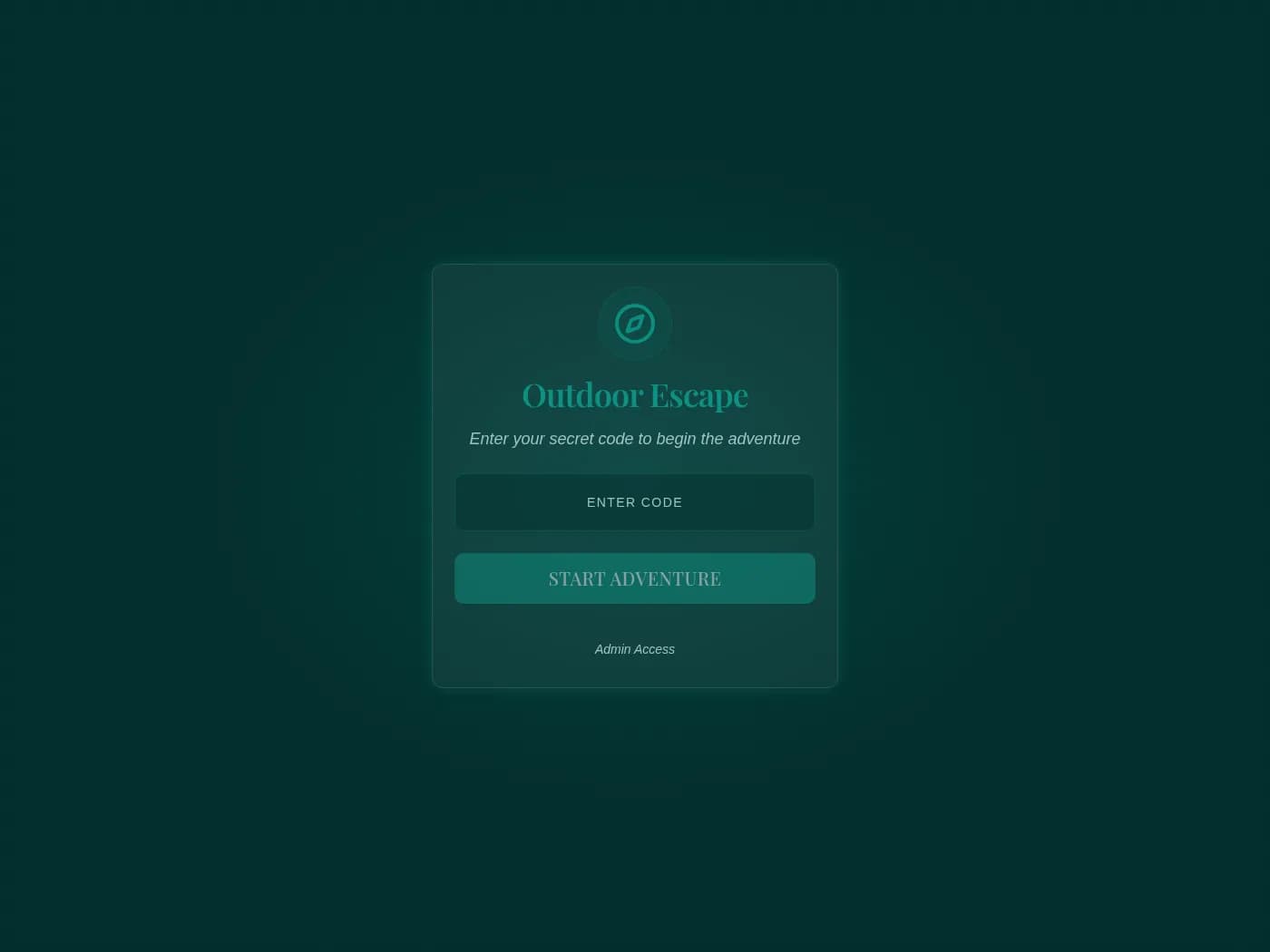 AI Outdoor Escape Game