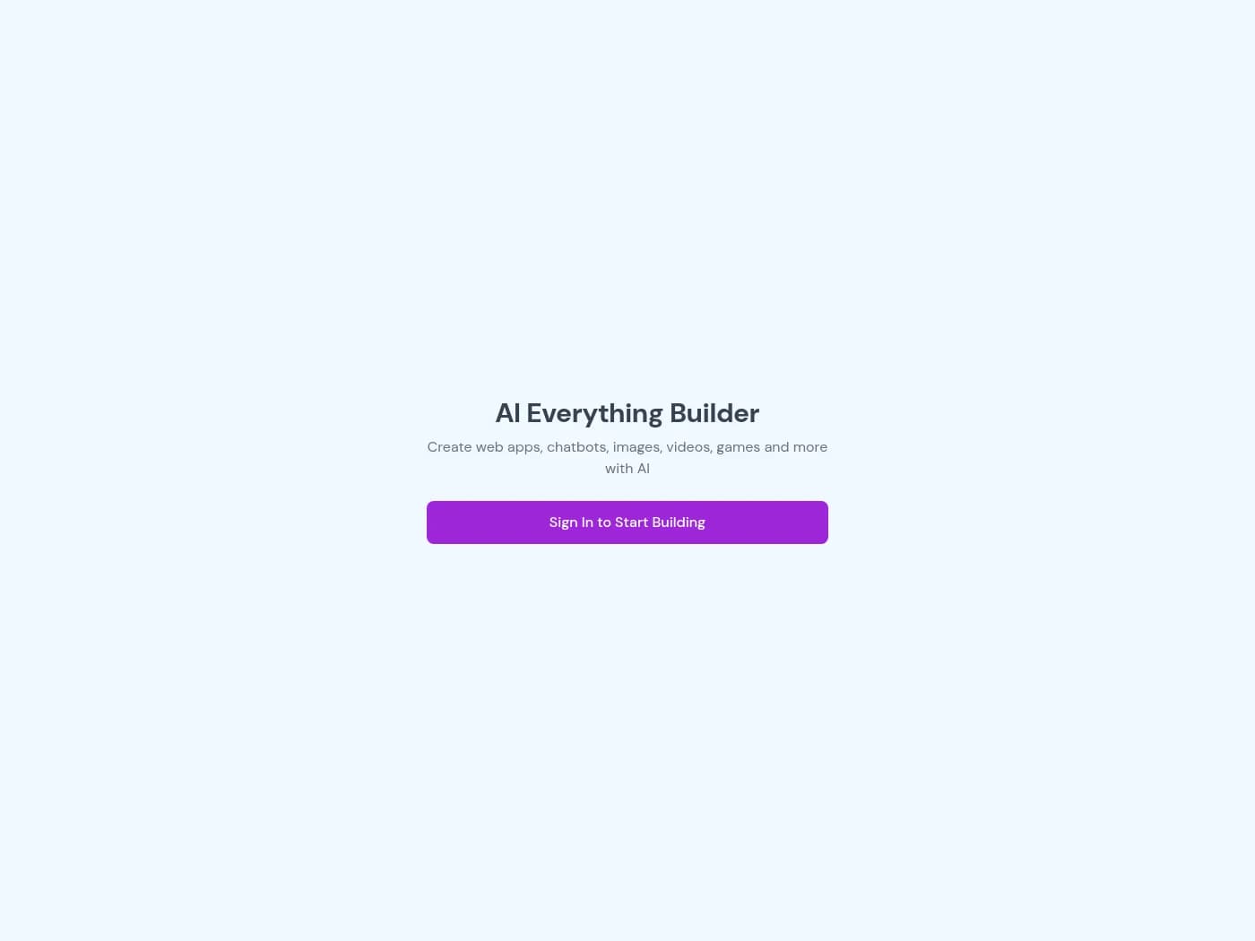 AI Everything Builder