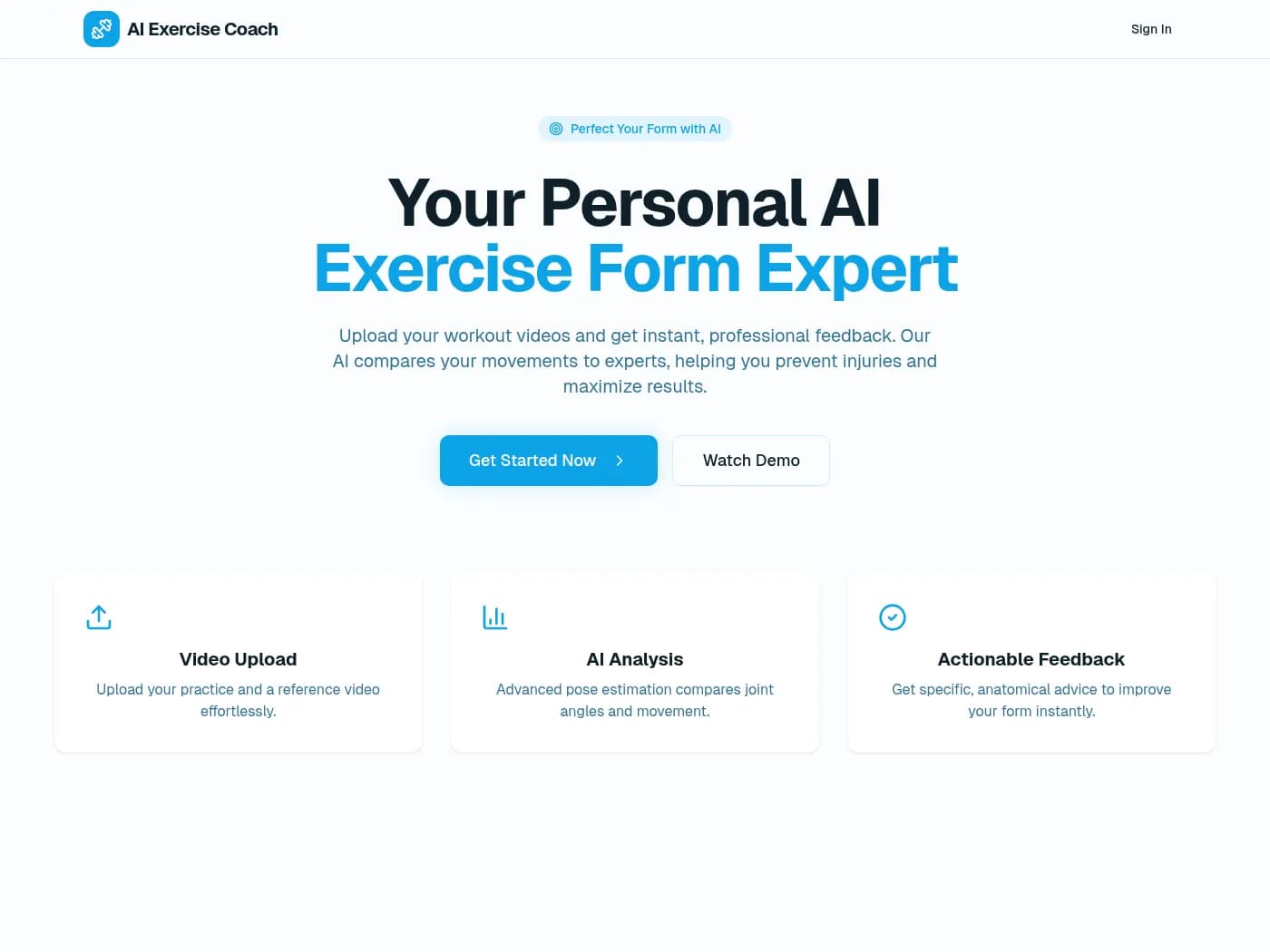 Exercise AI Coach