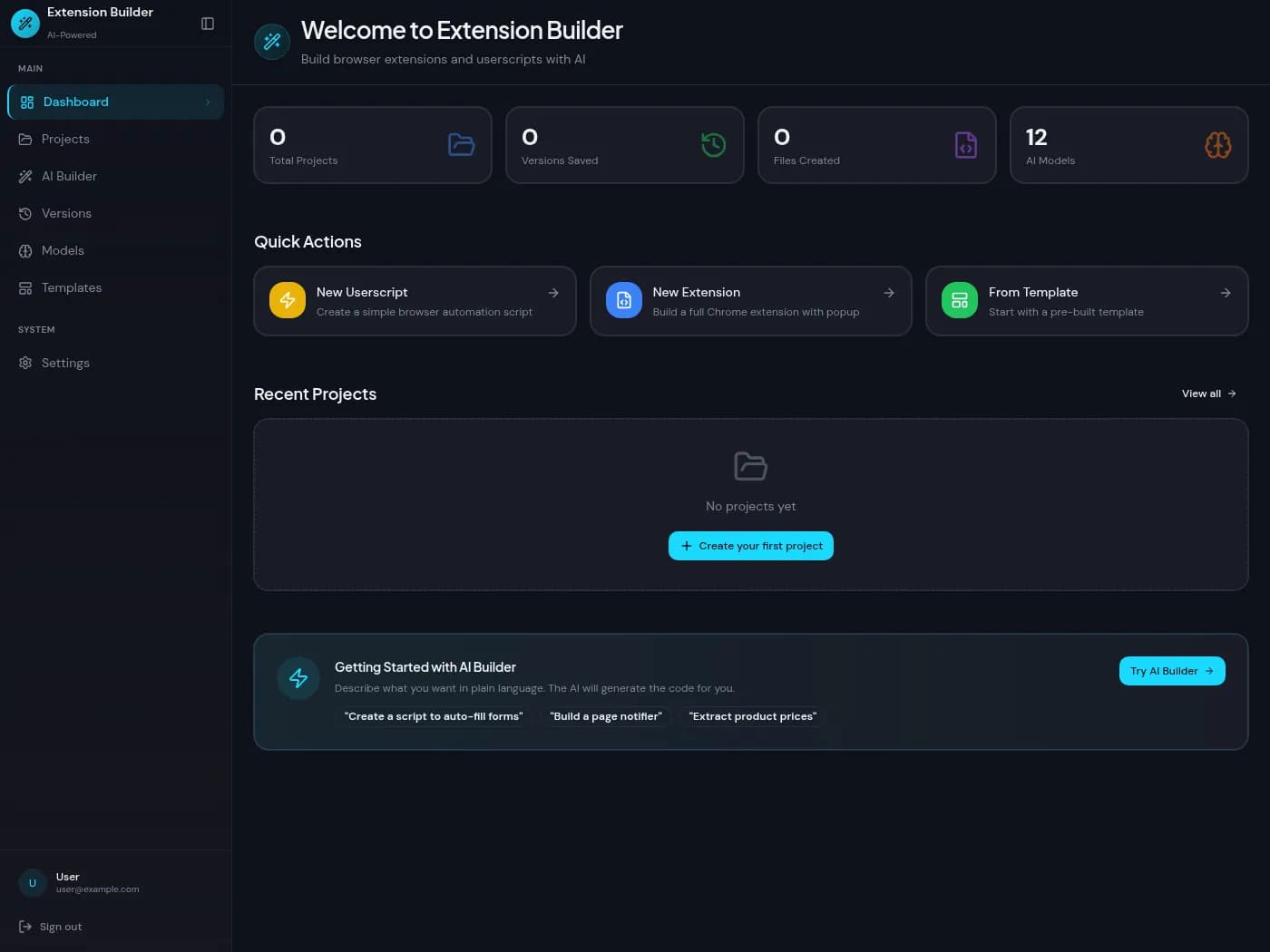 AI Extension Creator