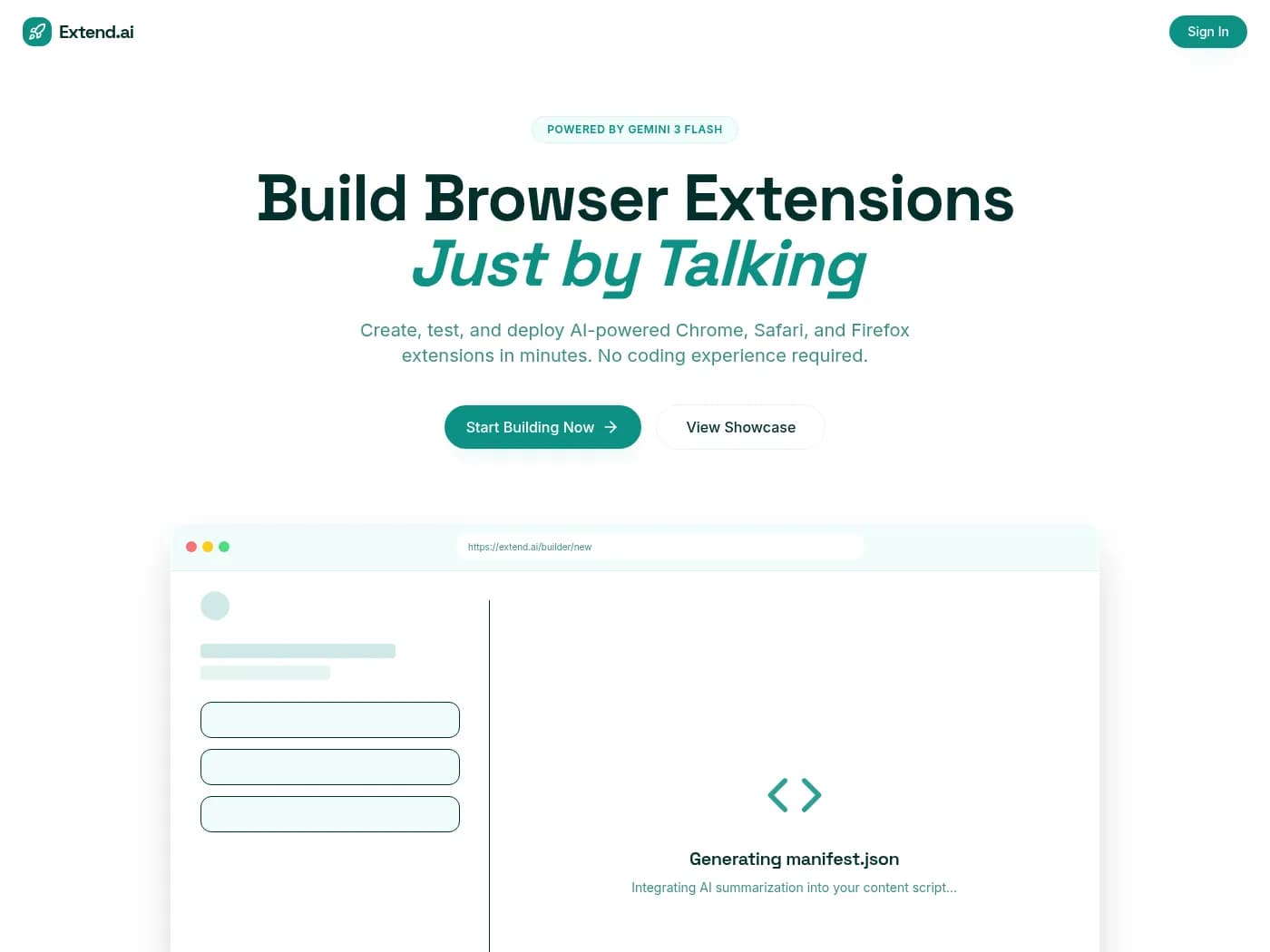 AI Extension Builder