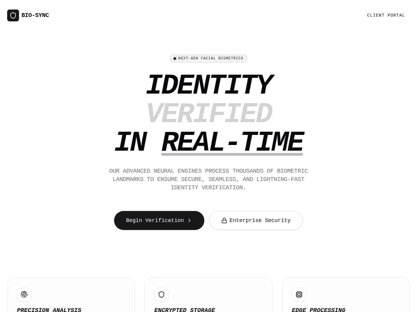 AI Face Recognition Page