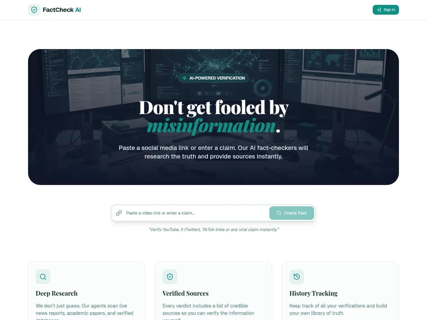 Fact Checker AI