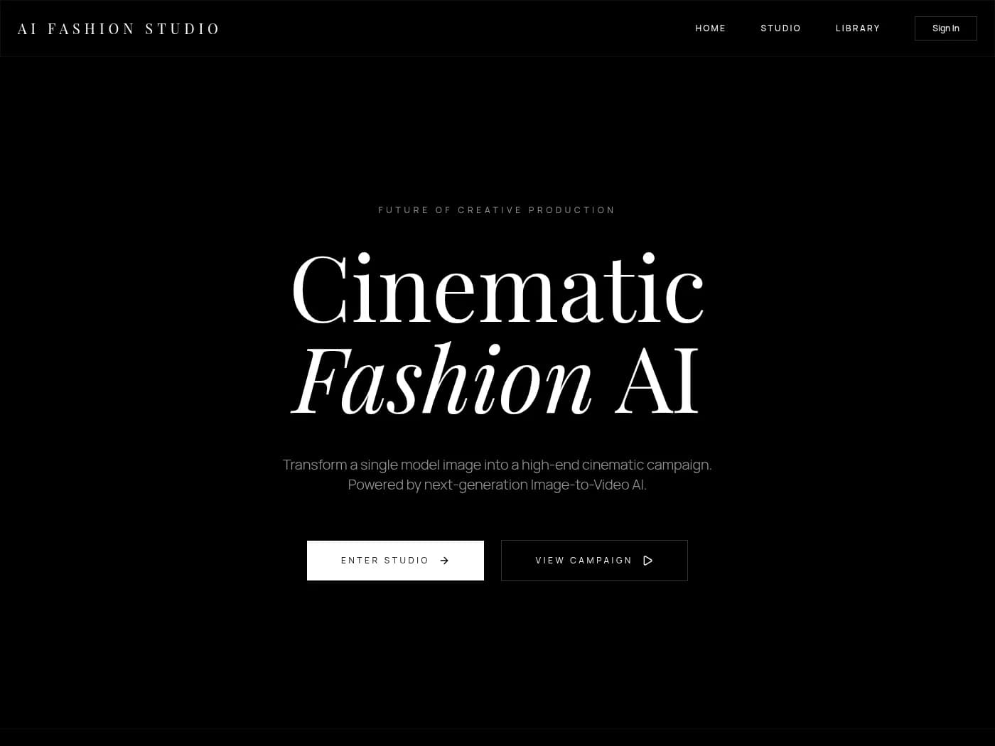 AI Fashion Campaign Studio