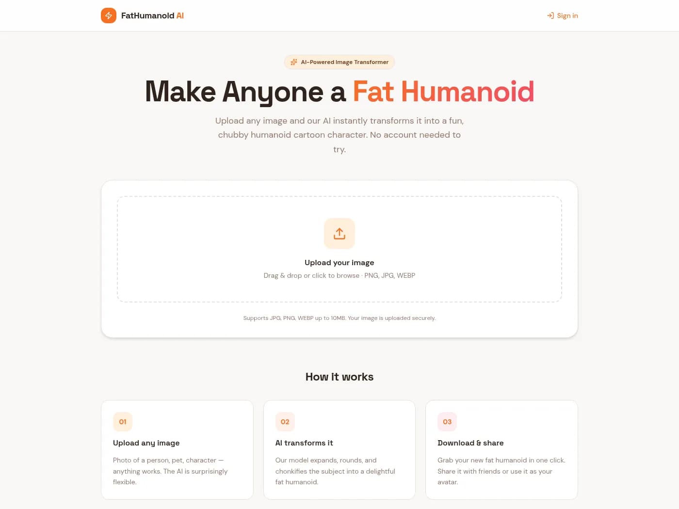 FatHumanoid AI Generator
