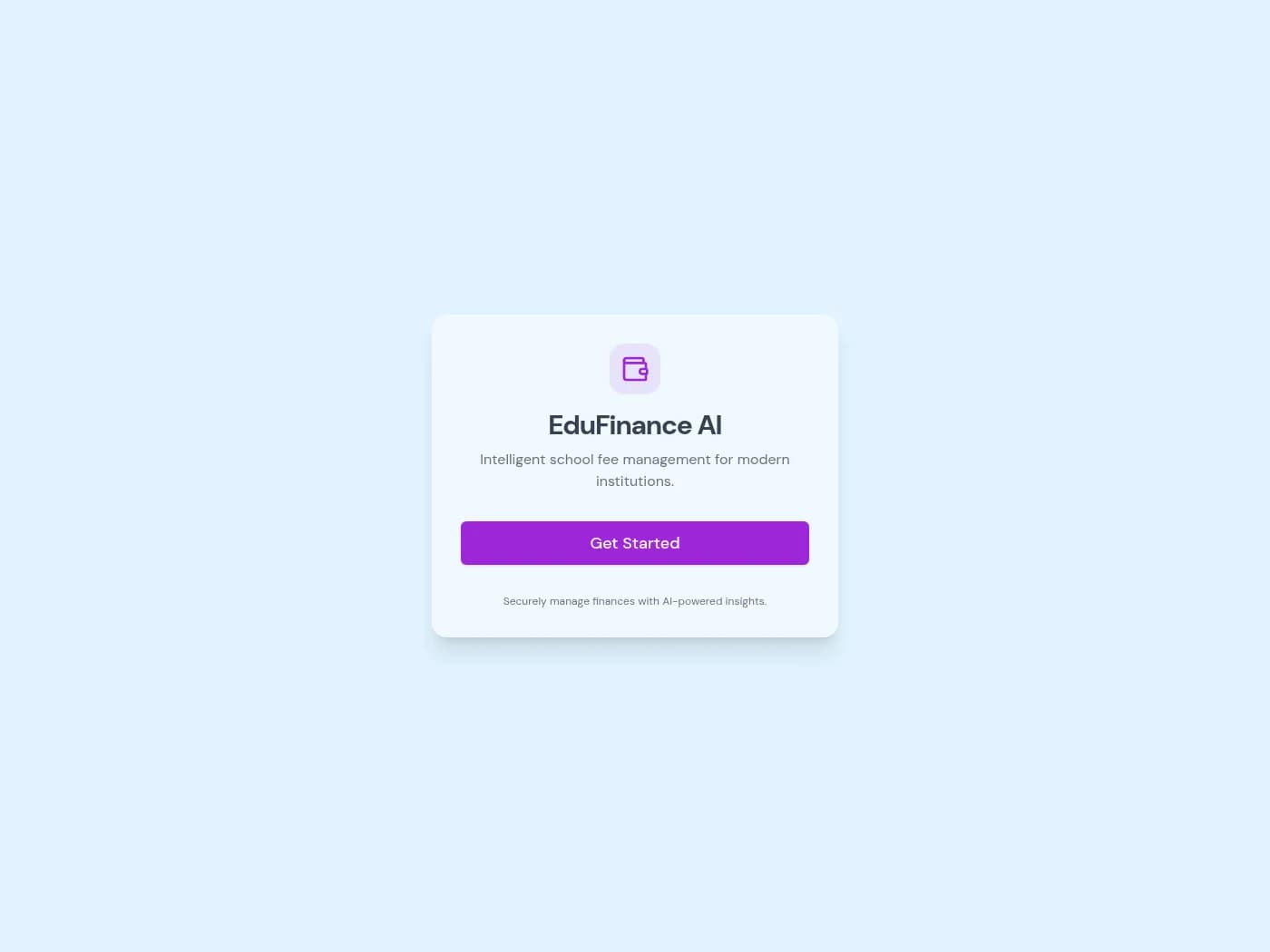 AI School Fee Manager