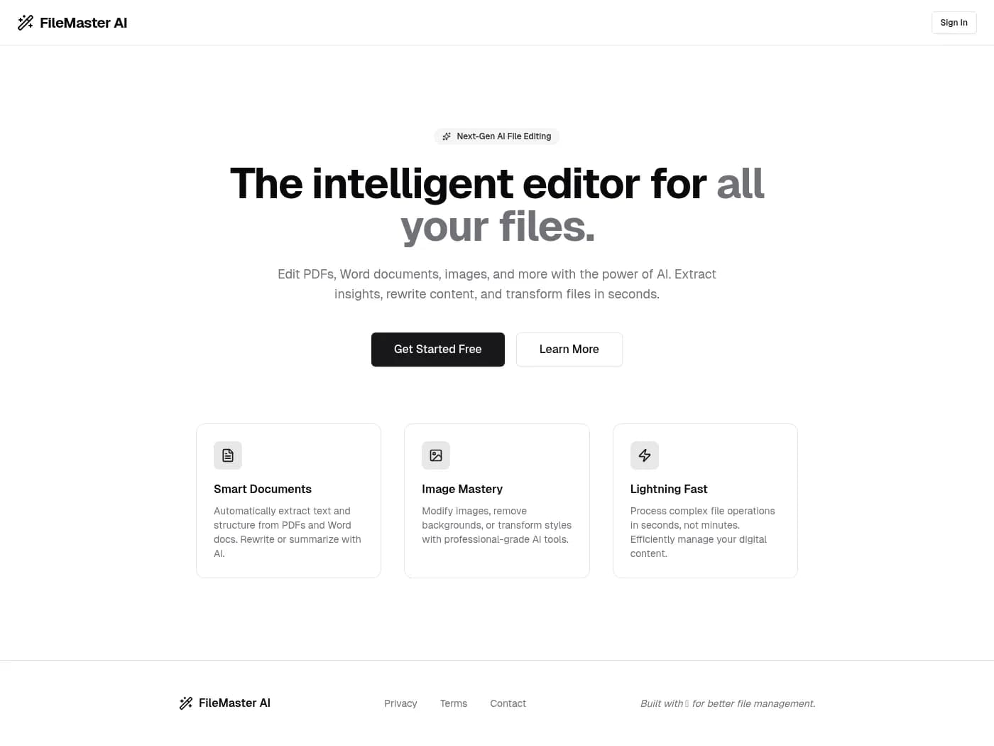 FileMaster AI Editor