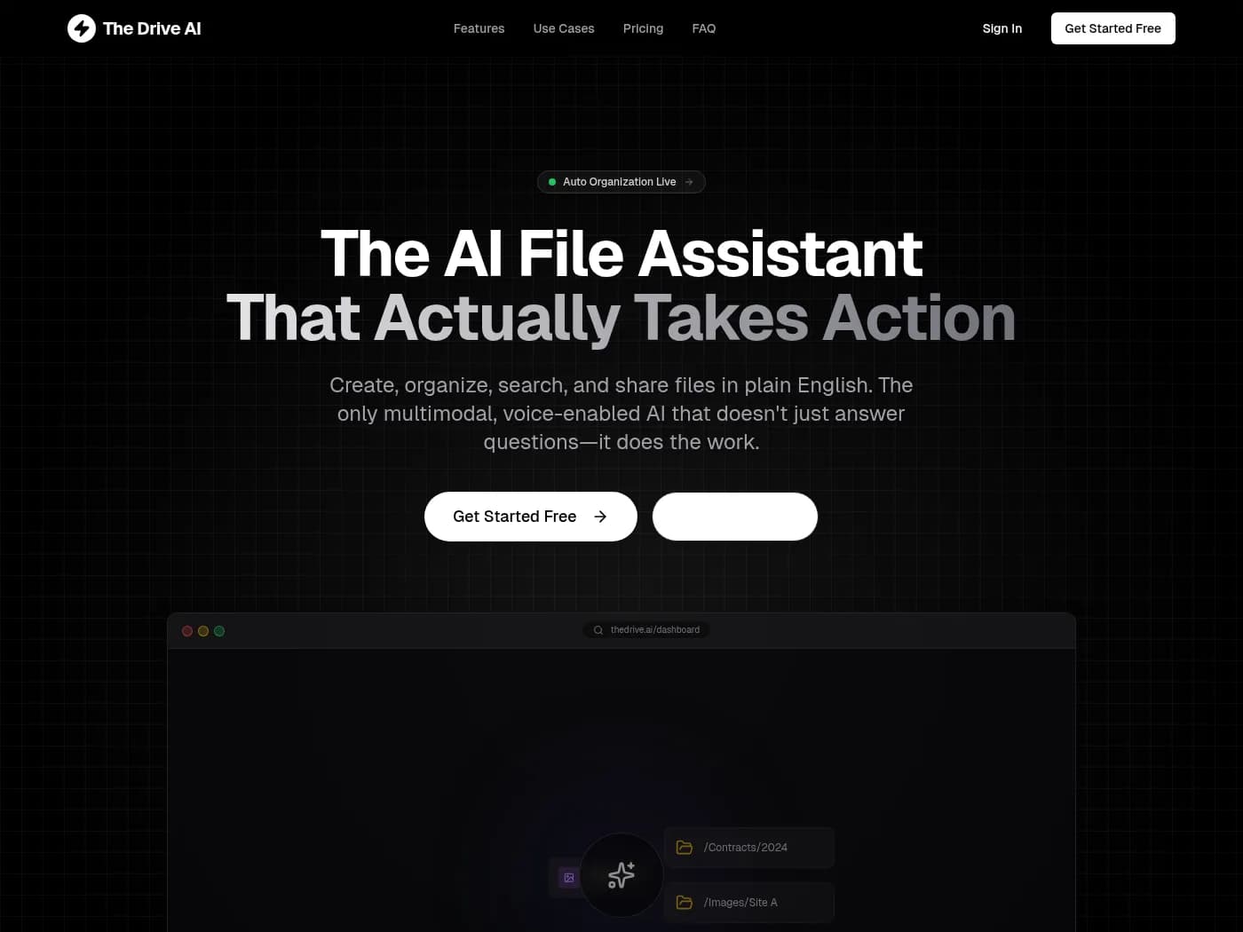 Drive AI Landing Page
