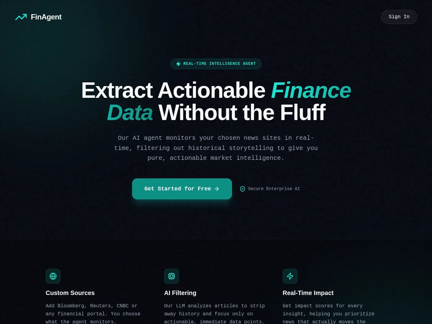 RealTime Finance Agent