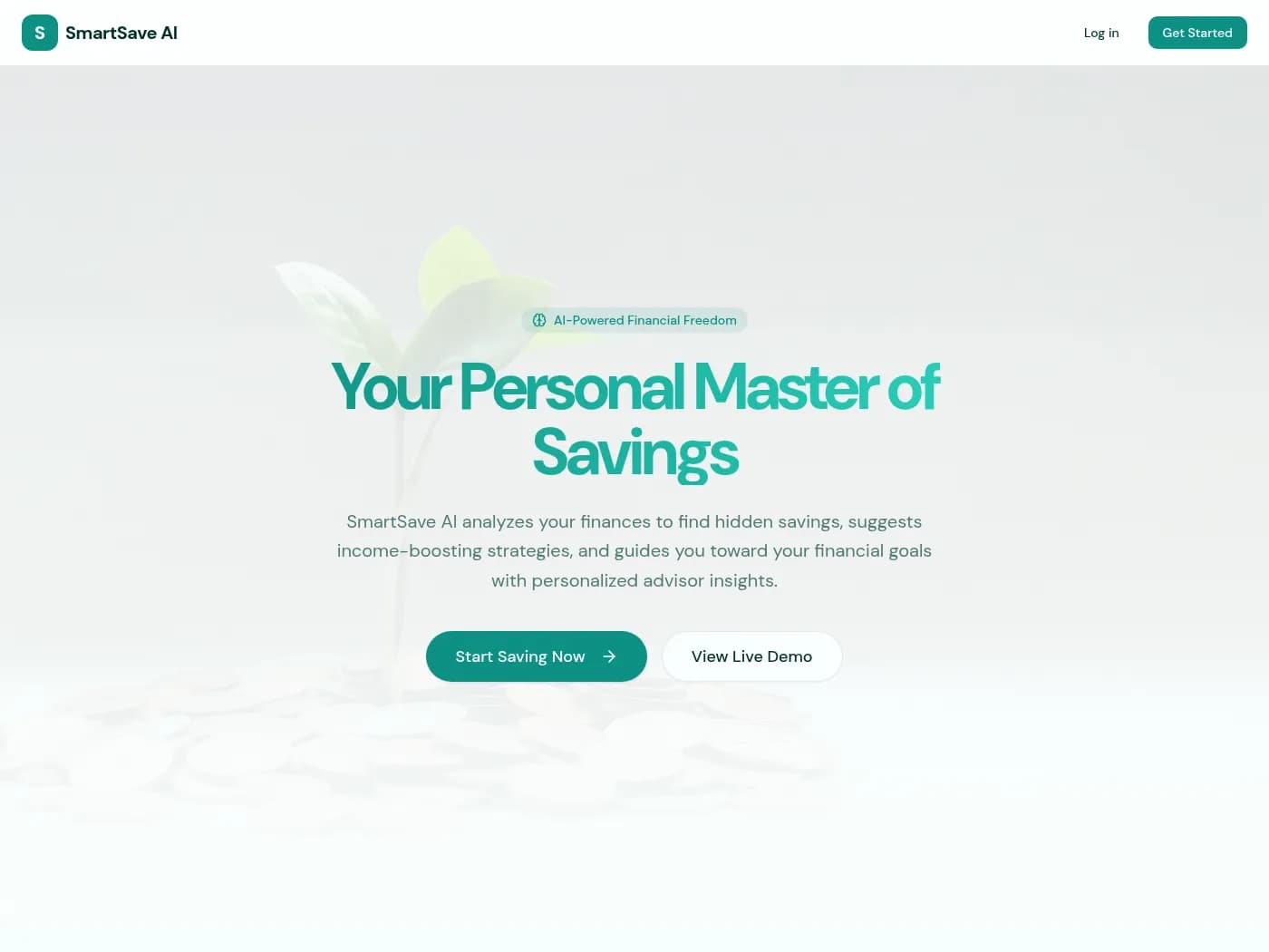 SmartSave AI Advisor