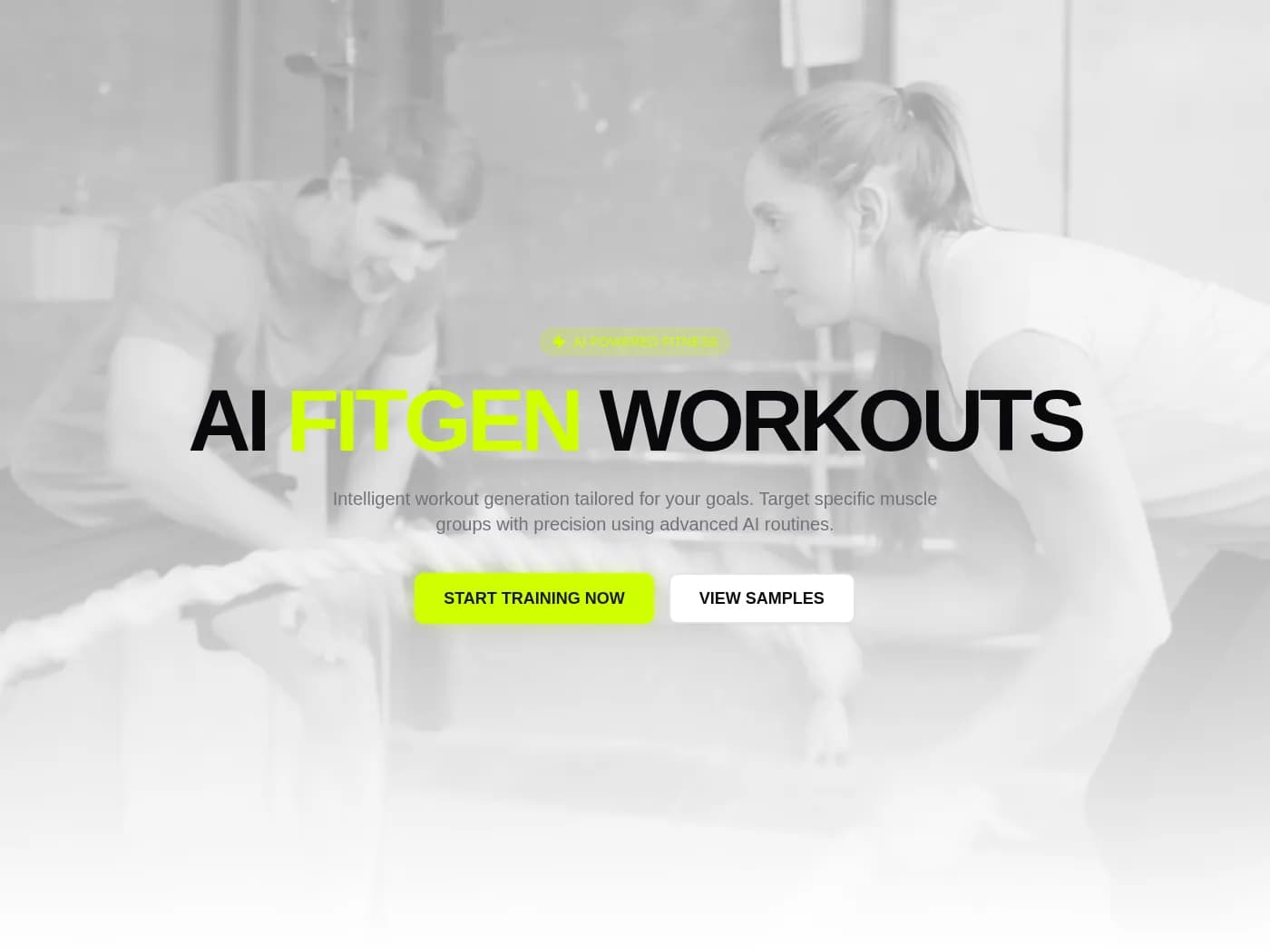 AI FitGen Workouts