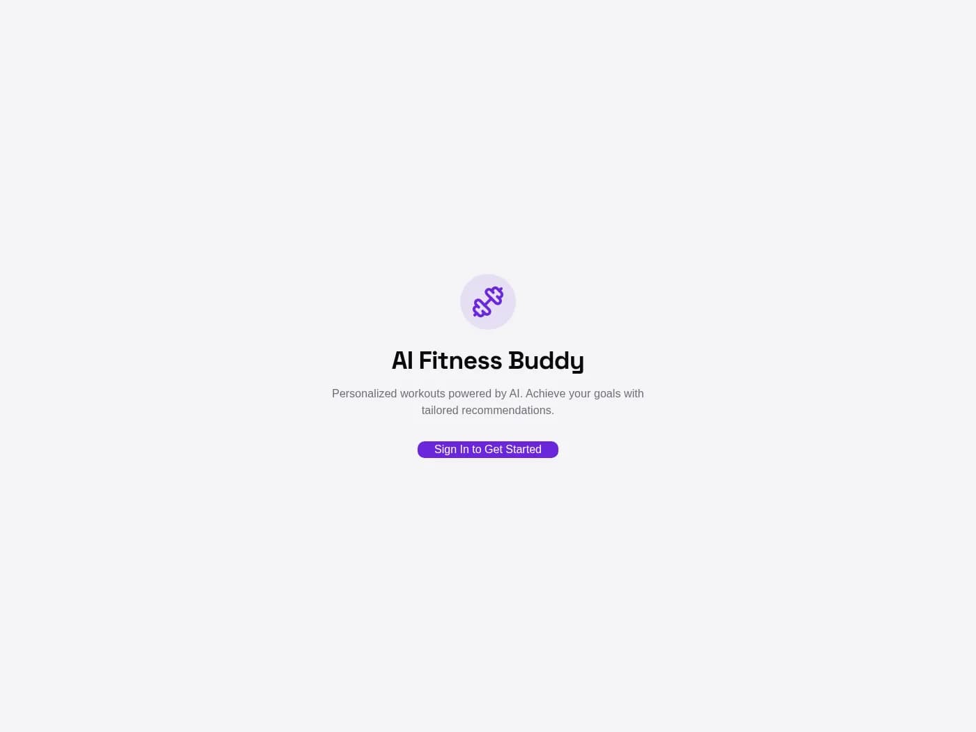 AI Fitness Buddy