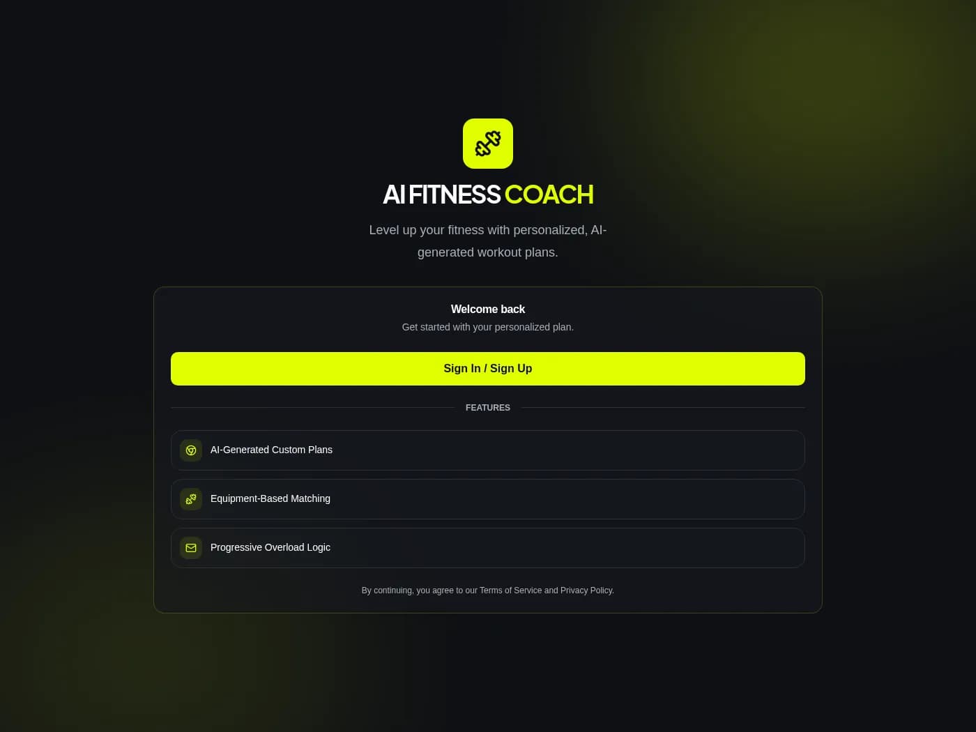 AI Fitness Coach