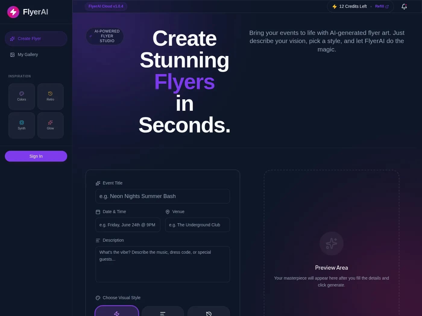 AI Flyer Generator