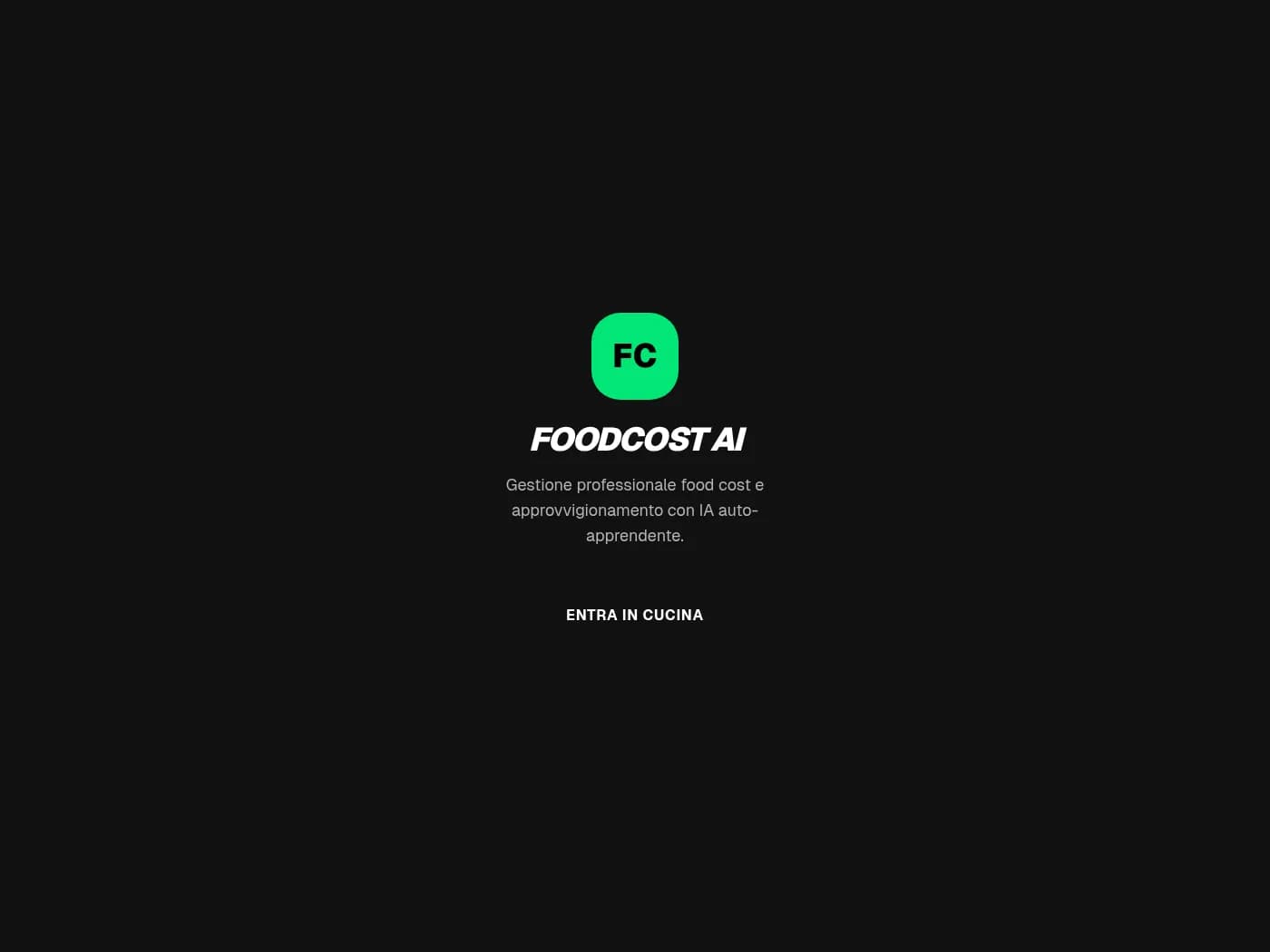 AI FoodCost Manager