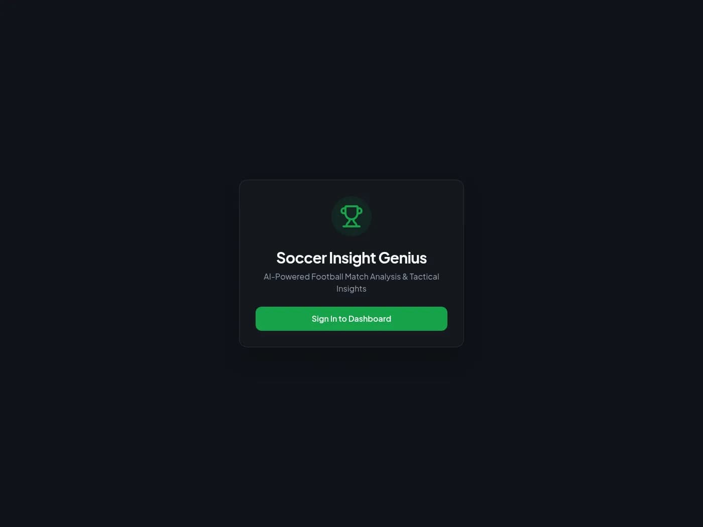 Soccer Insight Genius