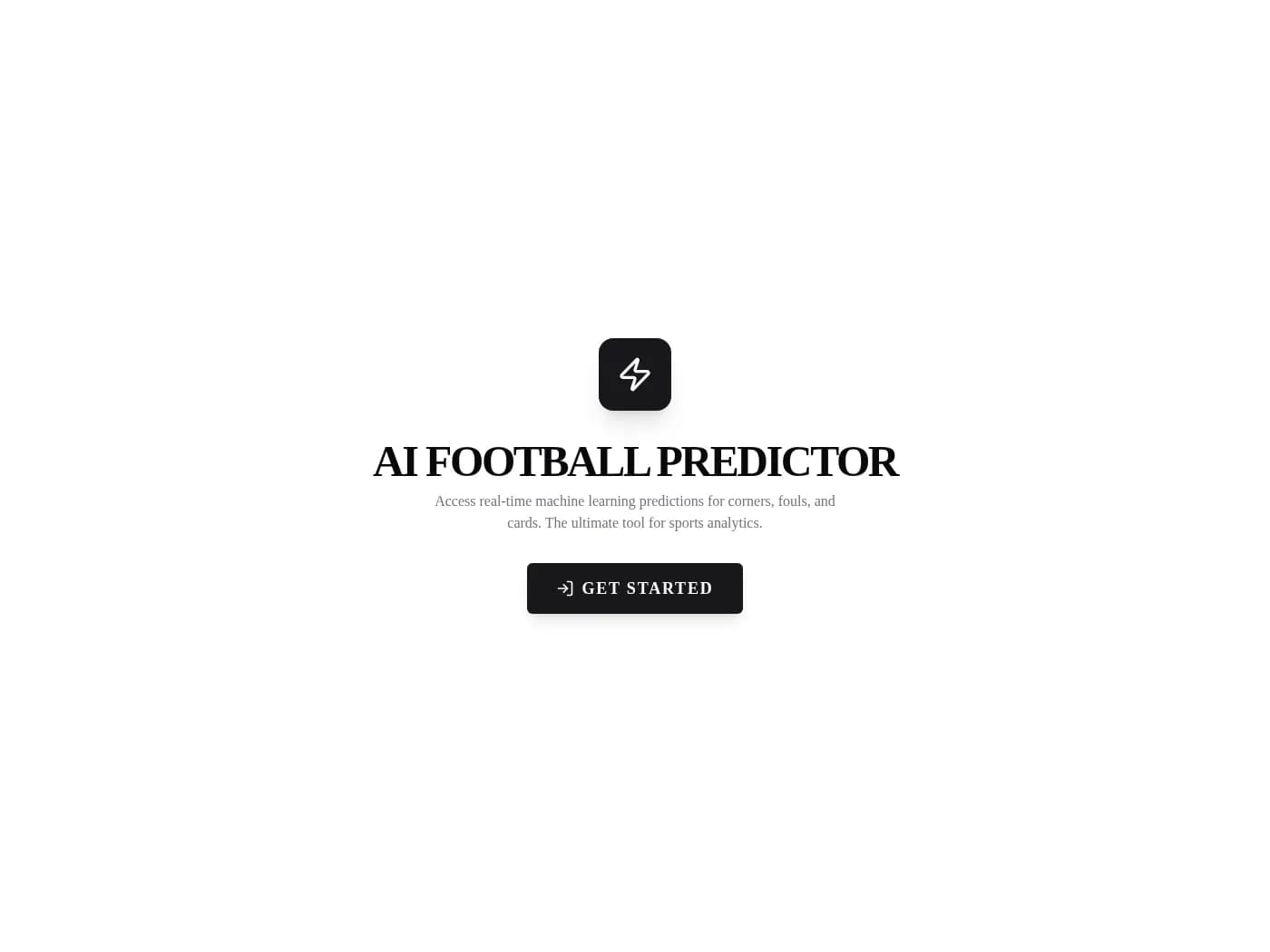 AI Football Predictor