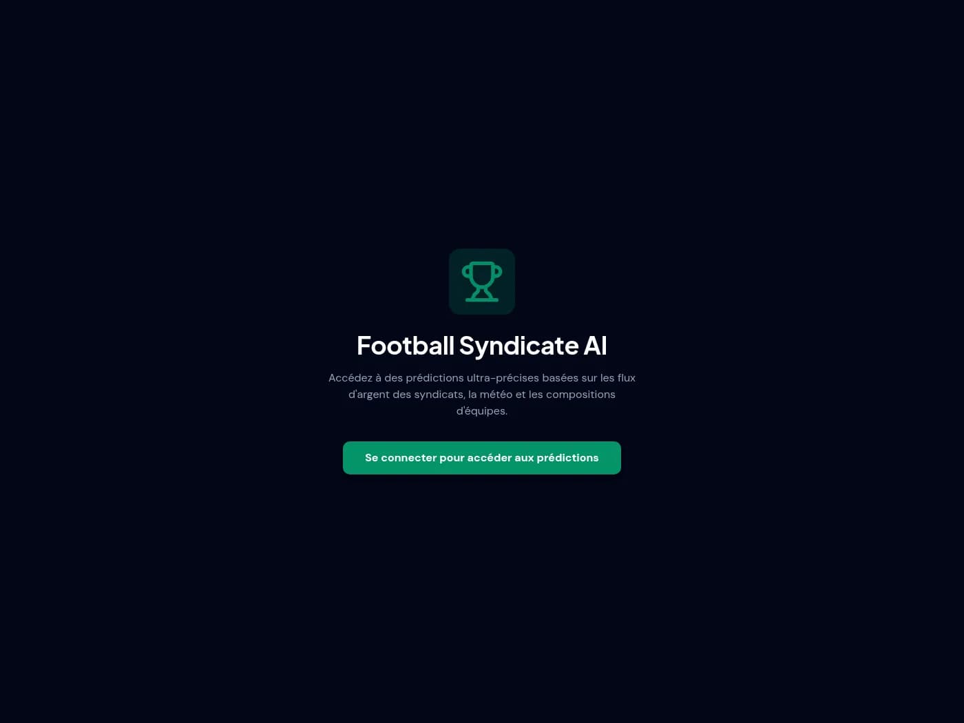 AI Football Predictor