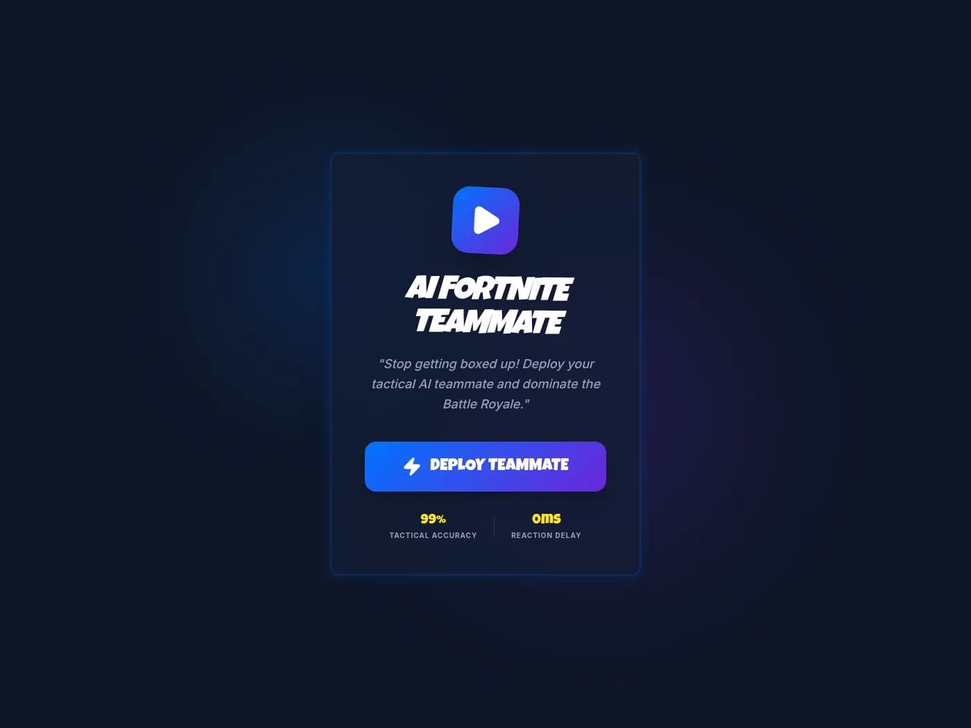 AI Fortnite Teammate