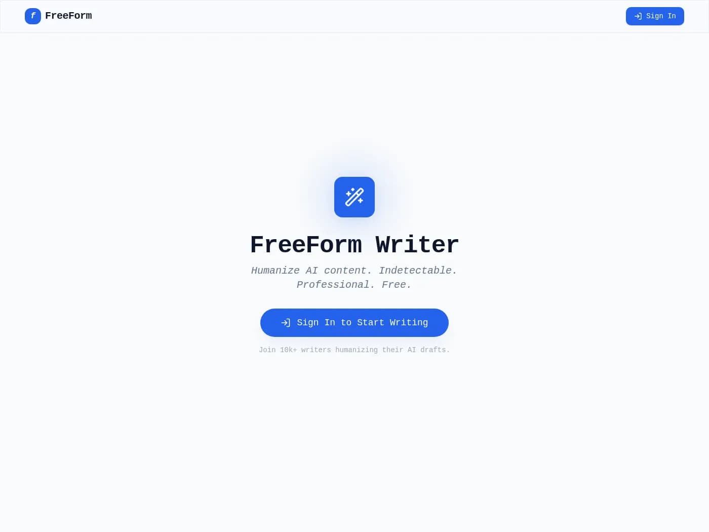 AI Freeform Writer