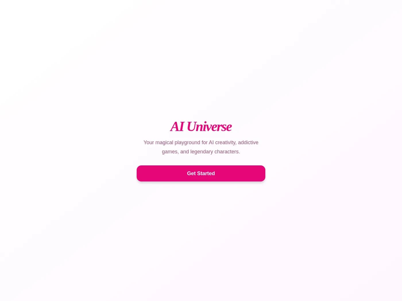 AI Playground Universe