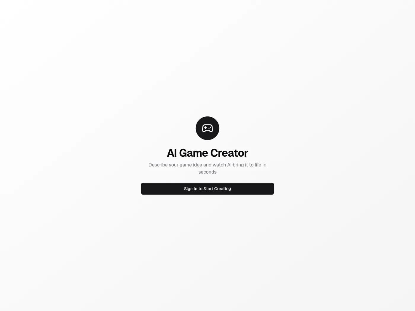 AI Game Creator