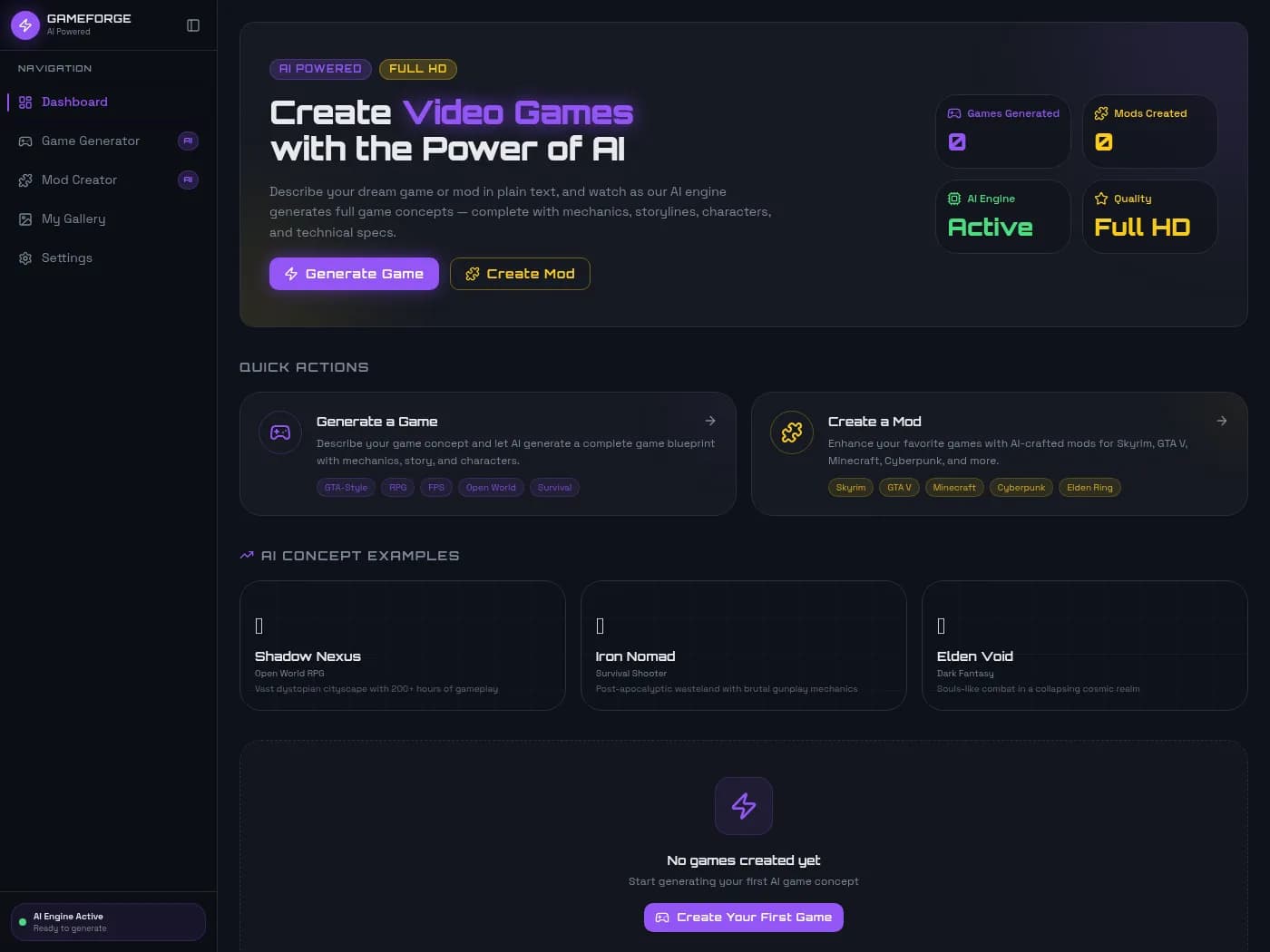 AI GameForge