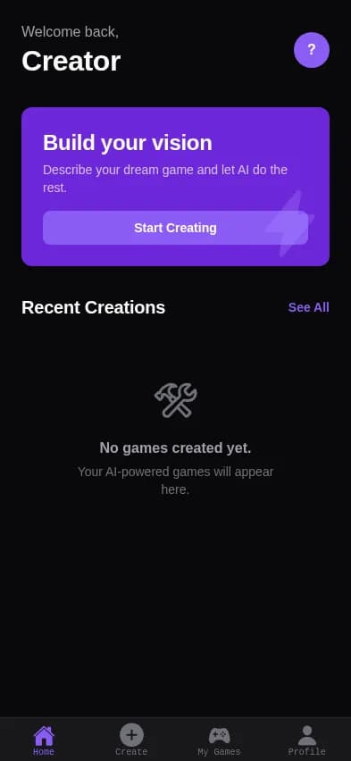 AI Game Maker Mobile