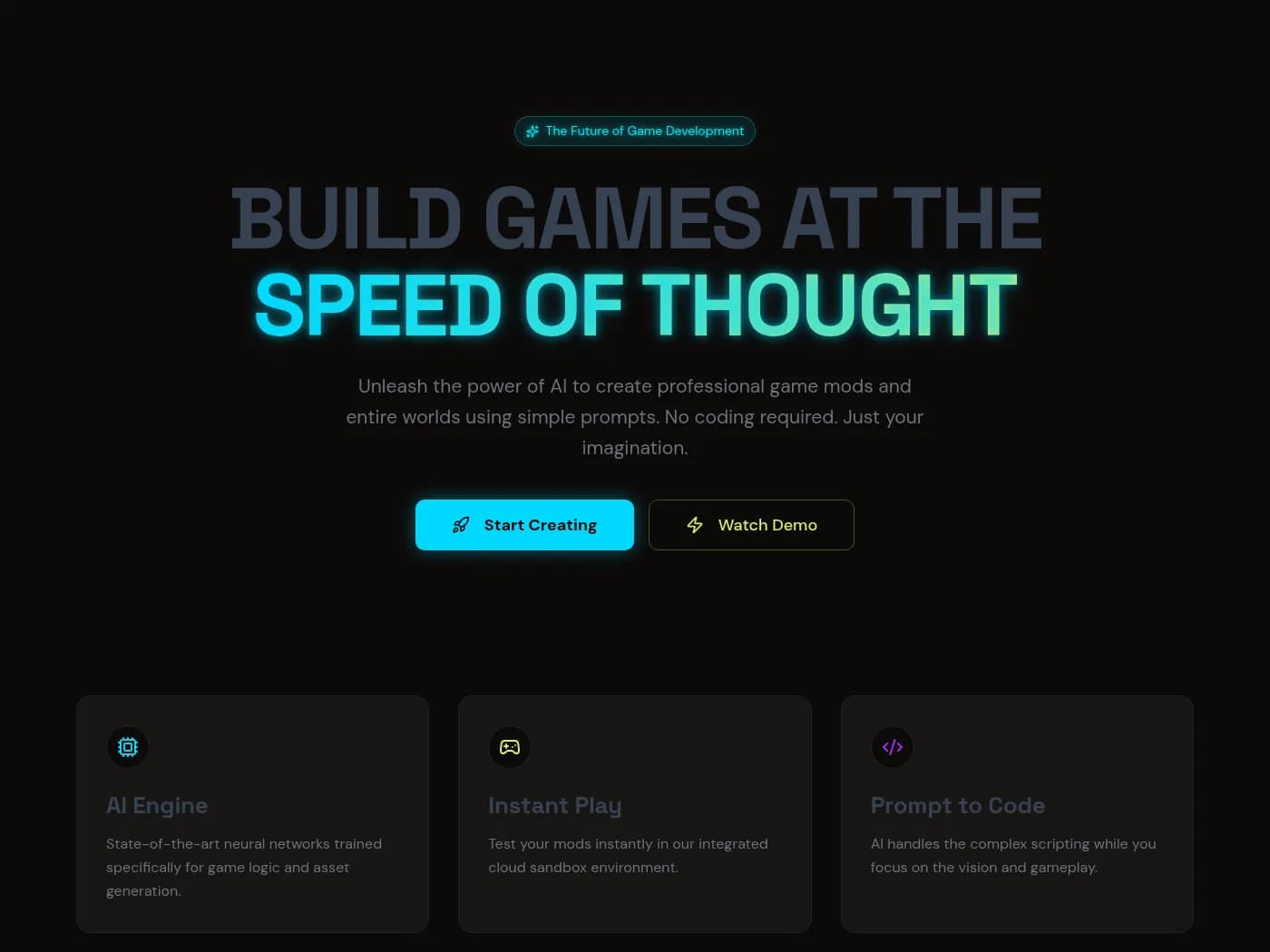 Game Modder AI Platform