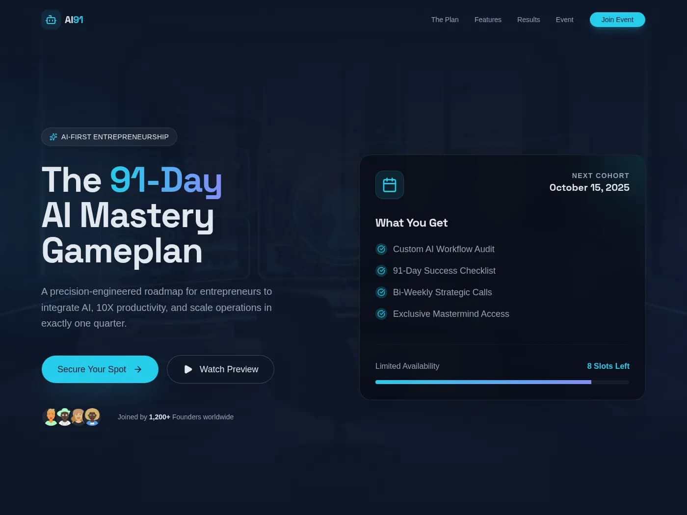 91-Day AI Gameplan Page