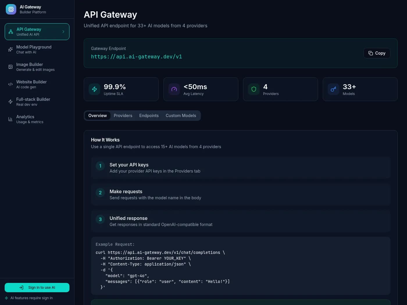 AI Gateway Builder