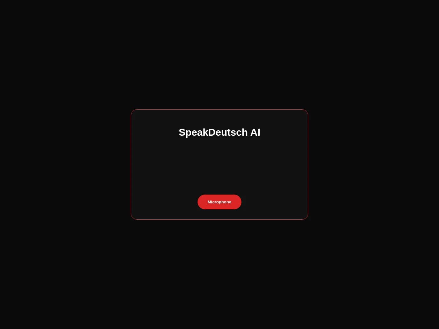 SpeakDeutsch AI
