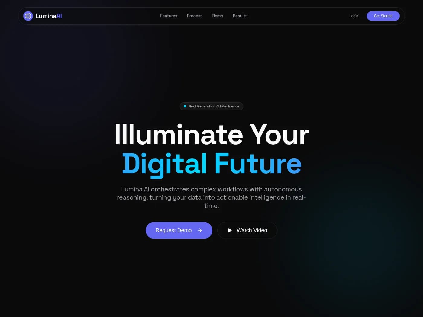 AI Glow Landing Page