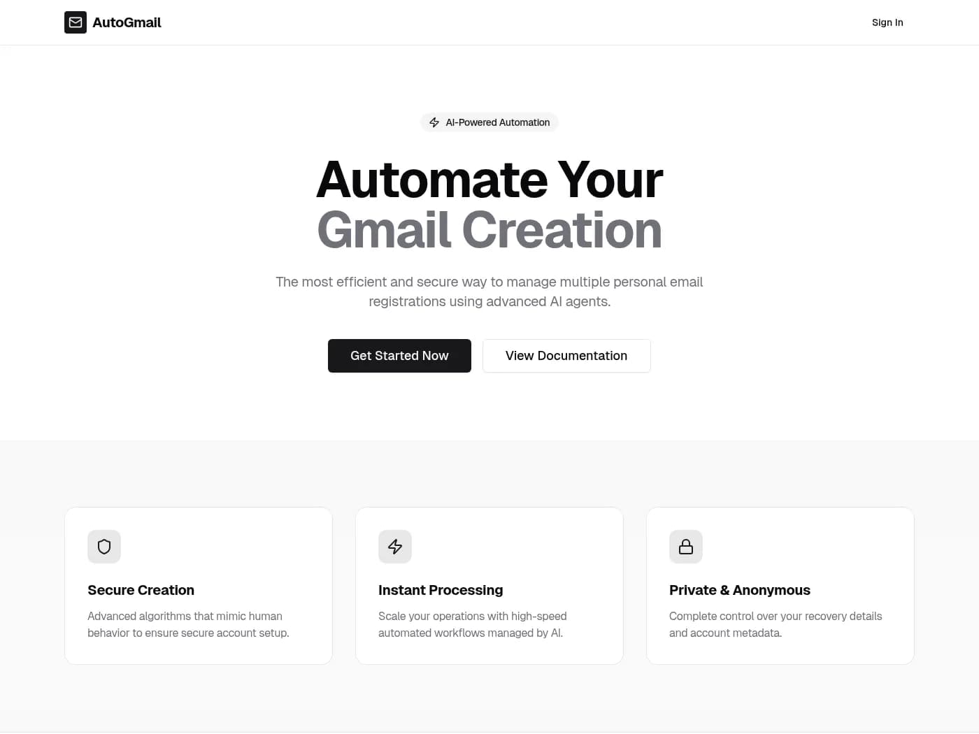 AutoGmail Creator
