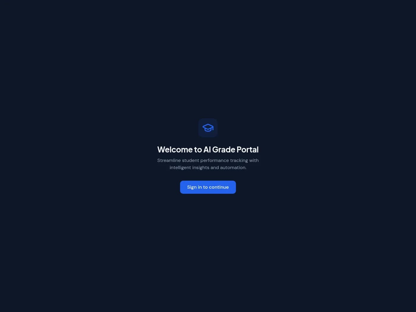 AI Grade Portal