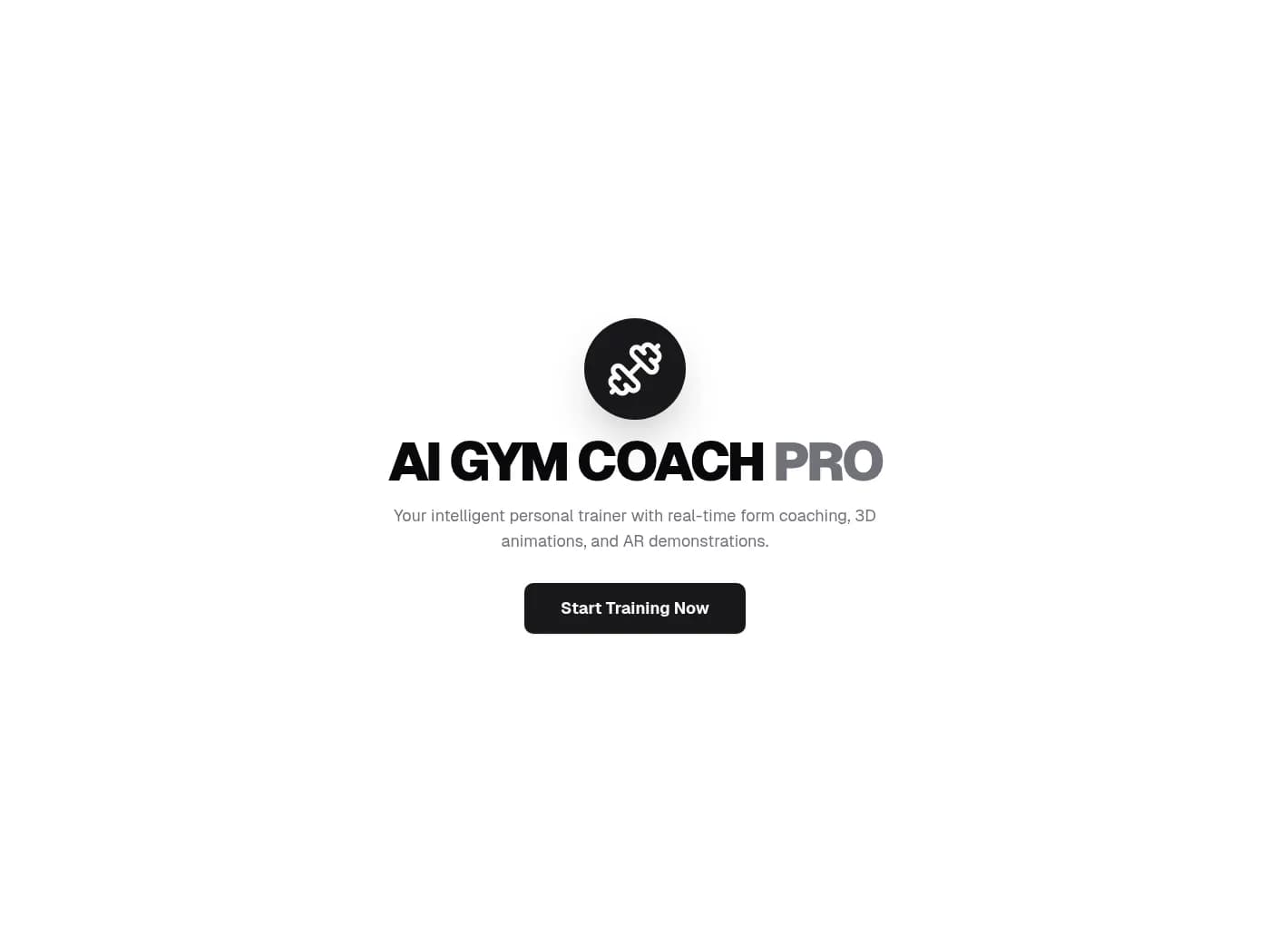 AI Gym Coach Pro