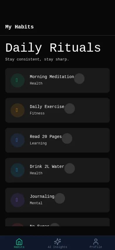 AI Habit Tracker