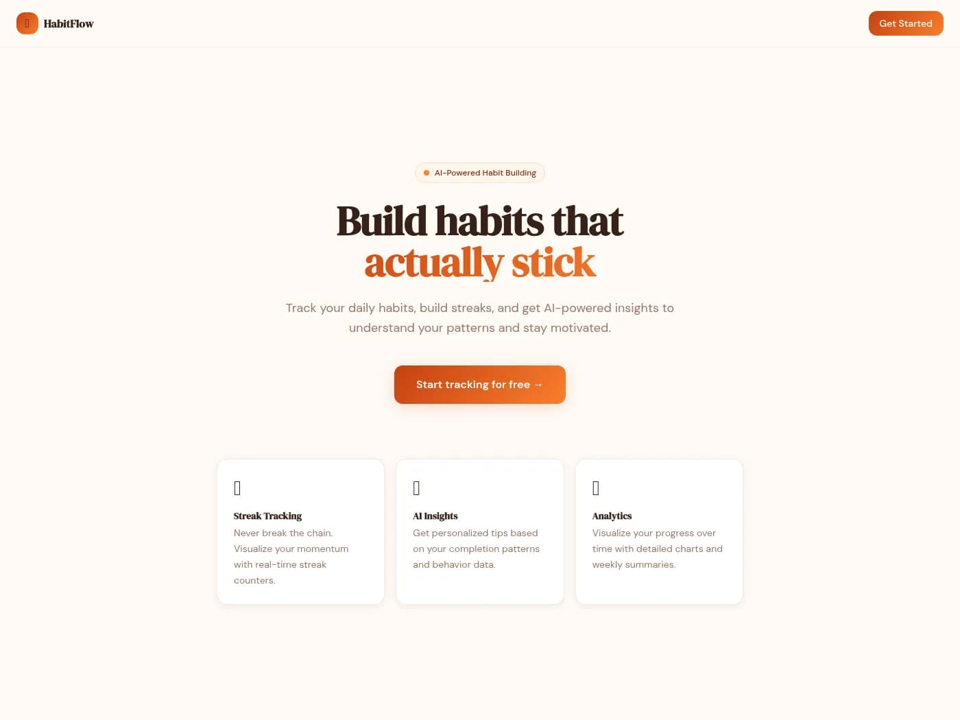 AI Habit Tracker