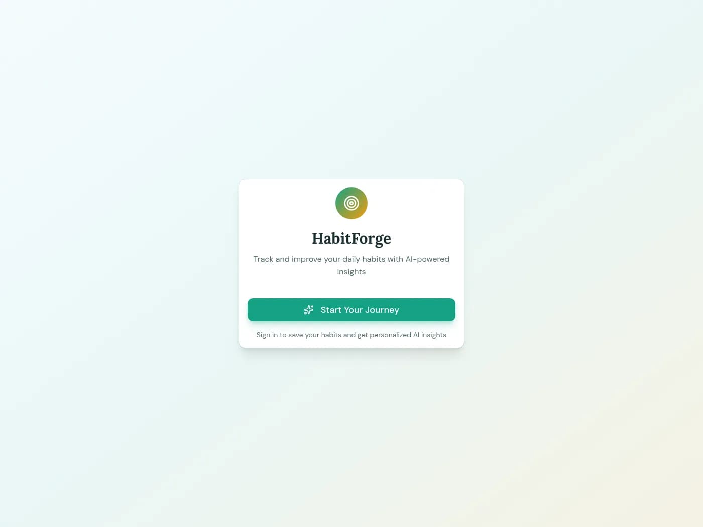 AI Habit Tracker