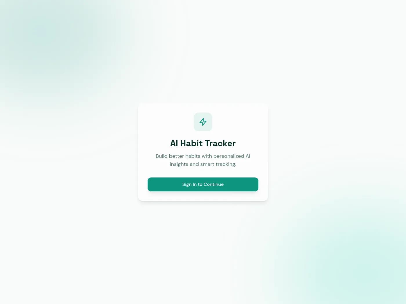 AI Habit Tracker