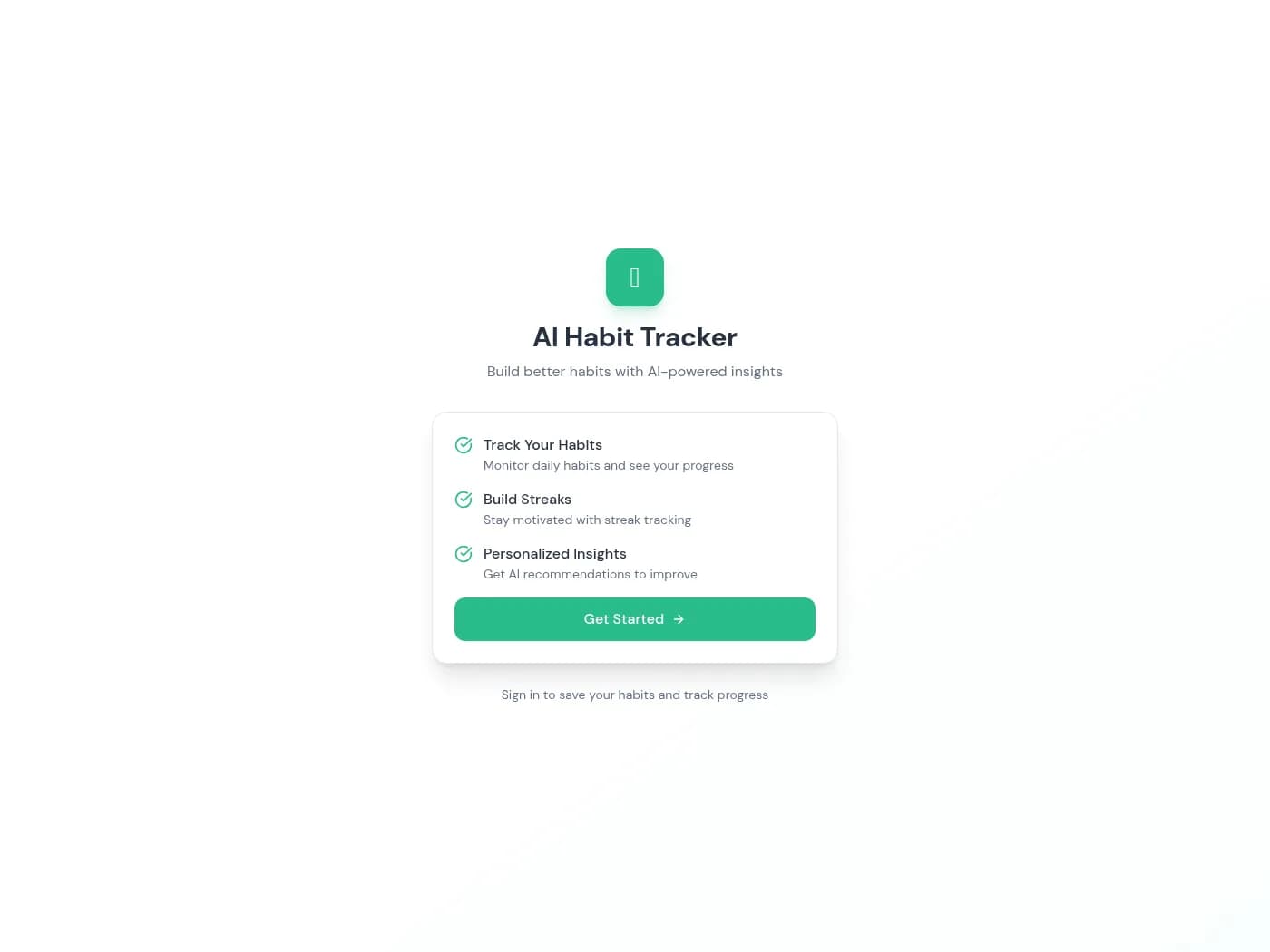 AI Habit Tracker