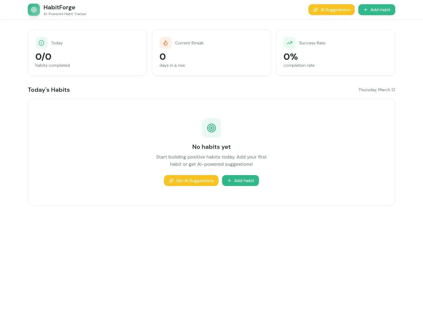 AI Habit Tracker