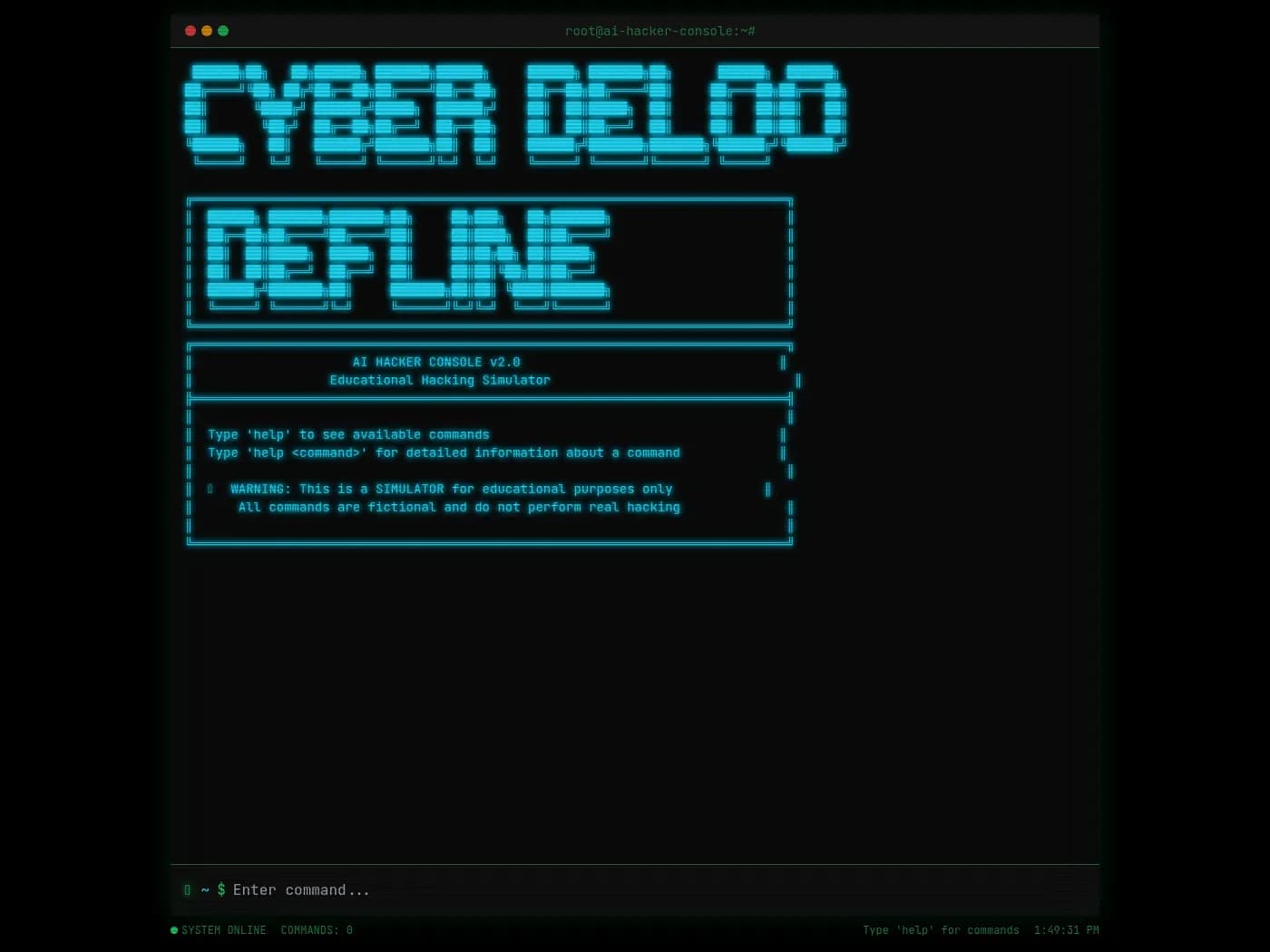 AI Hacker Console