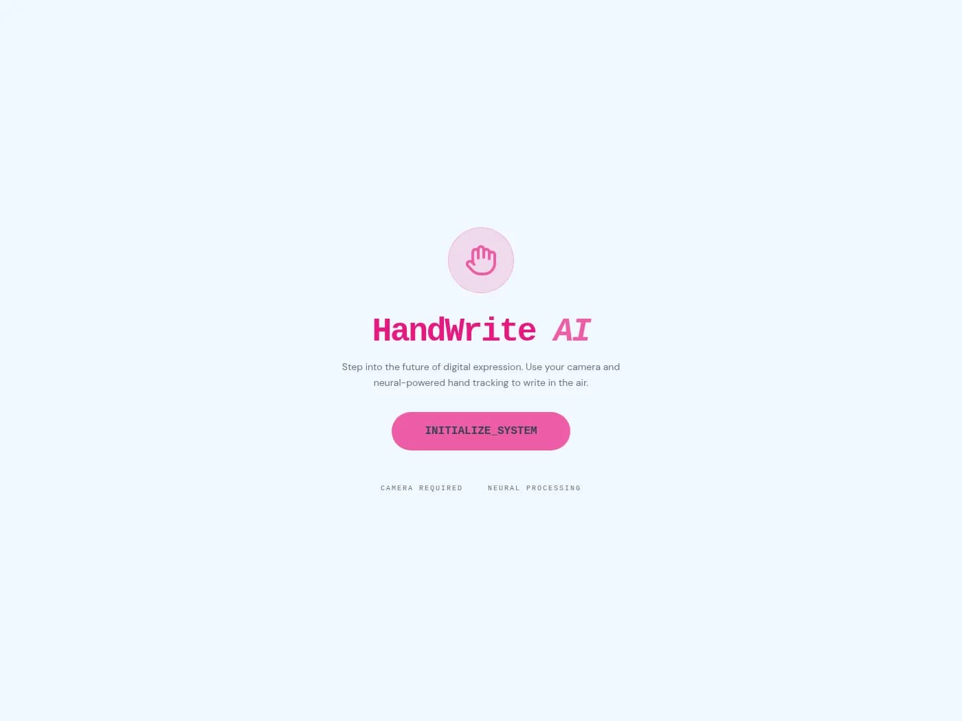 HandWrite AI Web App