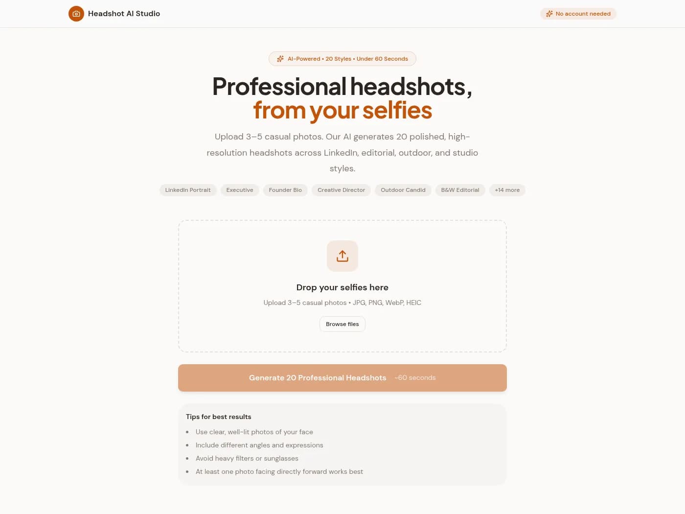 Headshot AI Studio