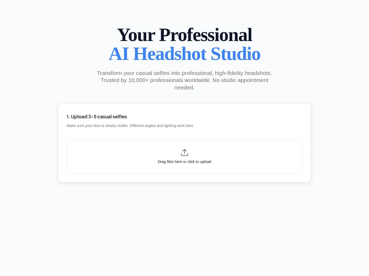 AI Headshot Studio