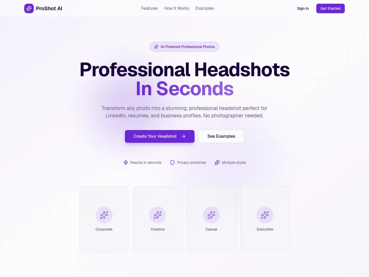 ProShot AI Generator