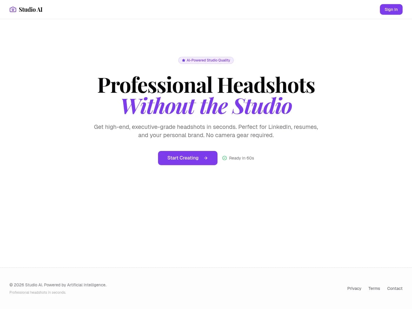 AI Headshot Studio